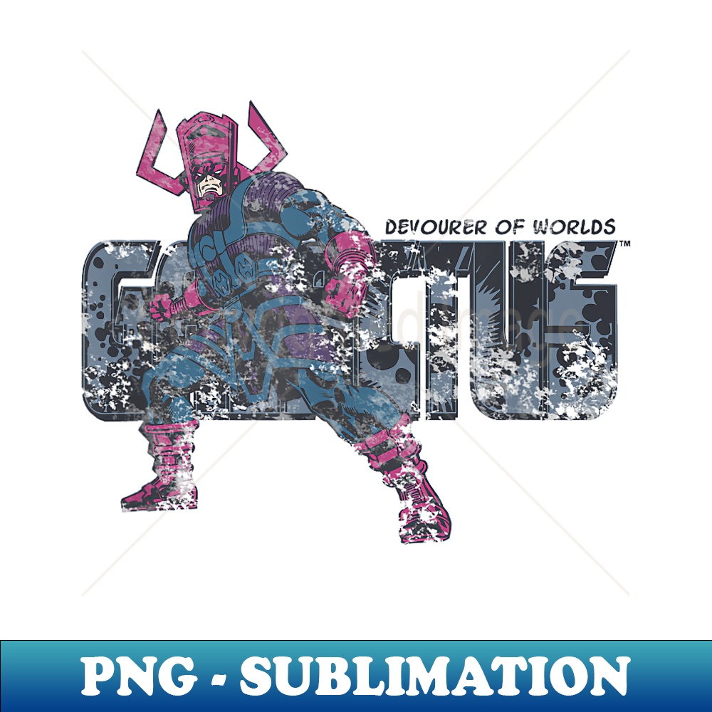 Marvel Fantastic Four Galactus Devourer Of Worlds Retro Logo | Inspire ...