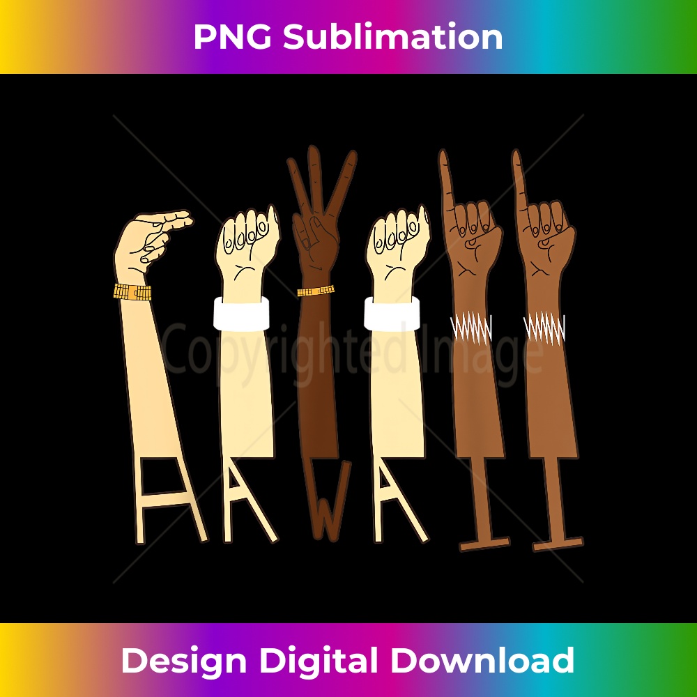 Hawaii ASL American Sign Language Deaf Pride Diversity - Art | Inspire ...