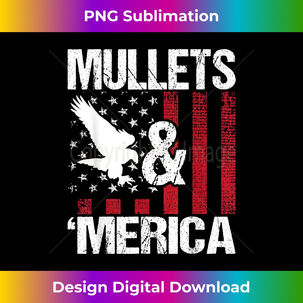 Mullets & Merica - Patriotic US Flag Redneck Mullet Pride - | Inspire ...