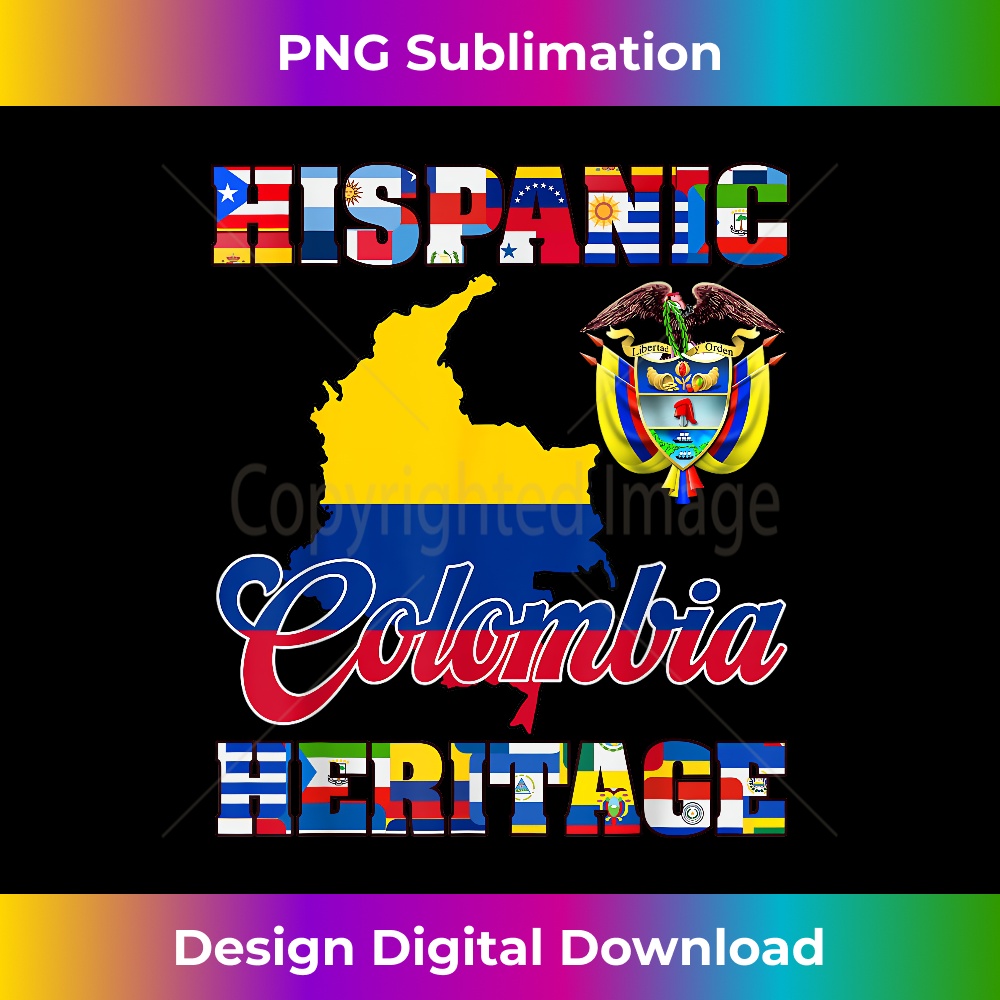 Hispanic Heritage Month Colombia Colombian Flag Pride - Craf | Inspire ...