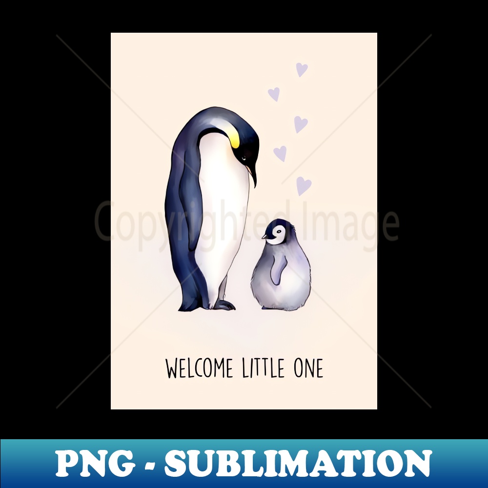 Welcome little one penguin - Premium Sublimation Digital Dow | Inspire ...