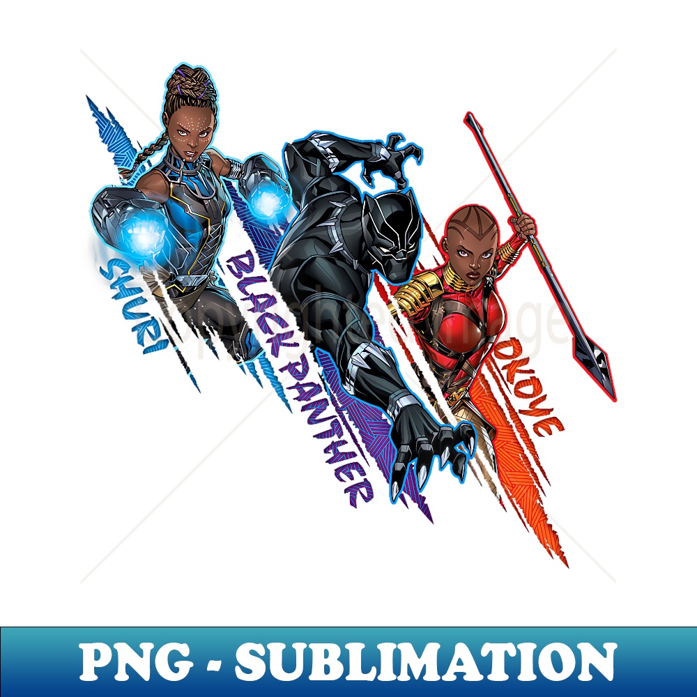 Marvel Black Panther Shuri and Okoye Charge - Aesthetic Subl | Inspire ...