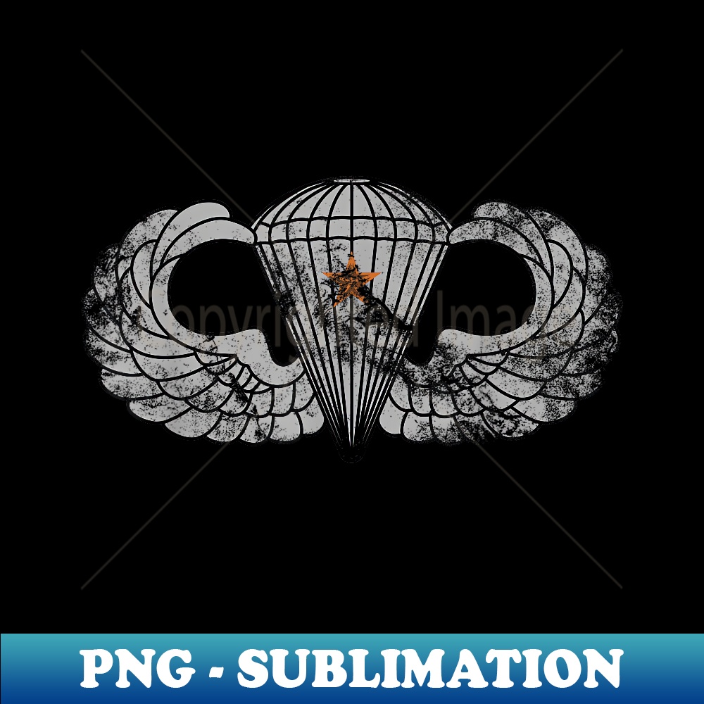 US Army Parachutist Badge Combat Star - Airborne Jump Wings | Inspire ...