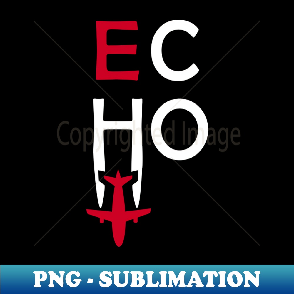 Echo Aviation Phonetic Alphabet Pilot Airplane - PNG Sublima | Inspire ...