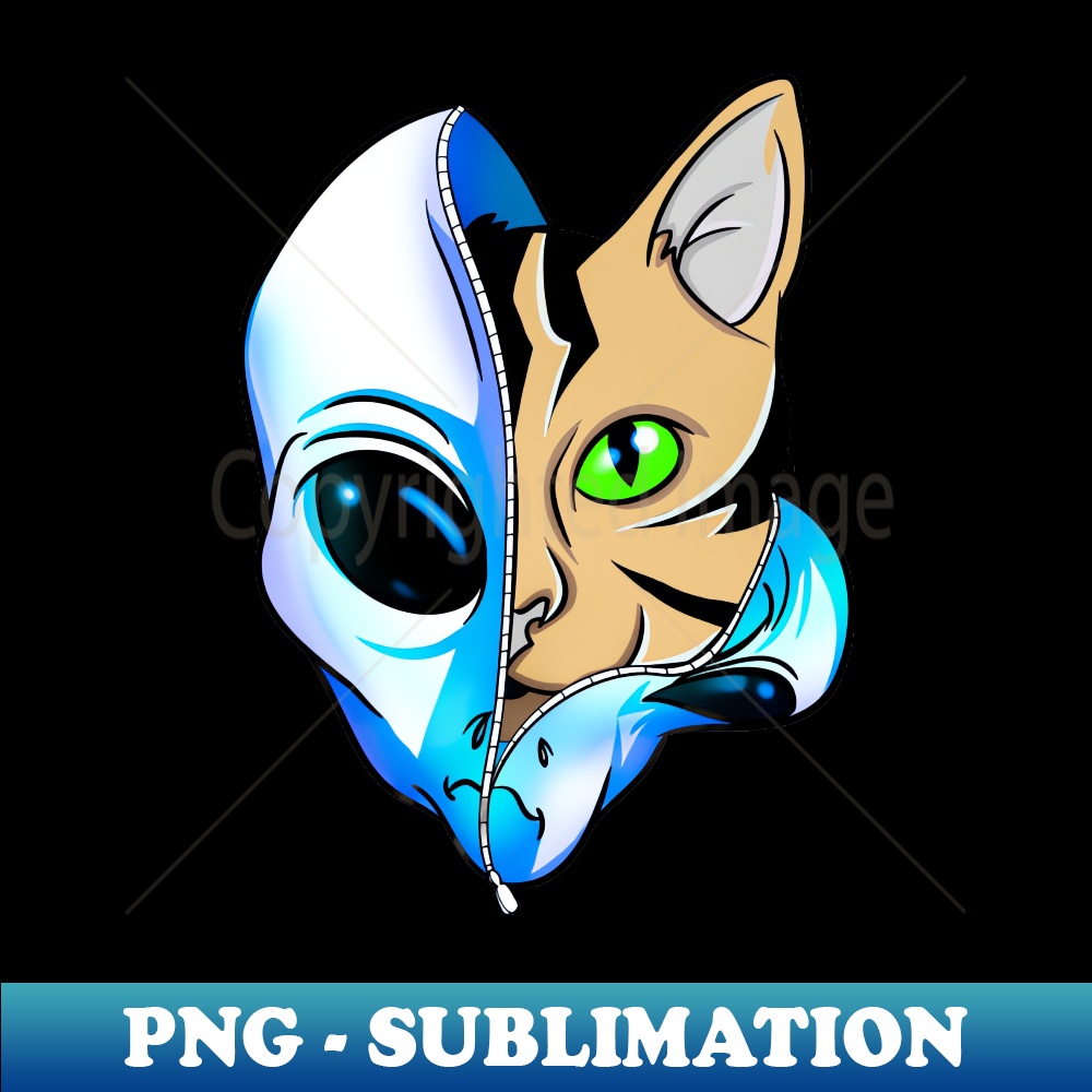 Blue Extra-terrestrial Feline Space Alien Cat - Exclusive PN | Inspire ...