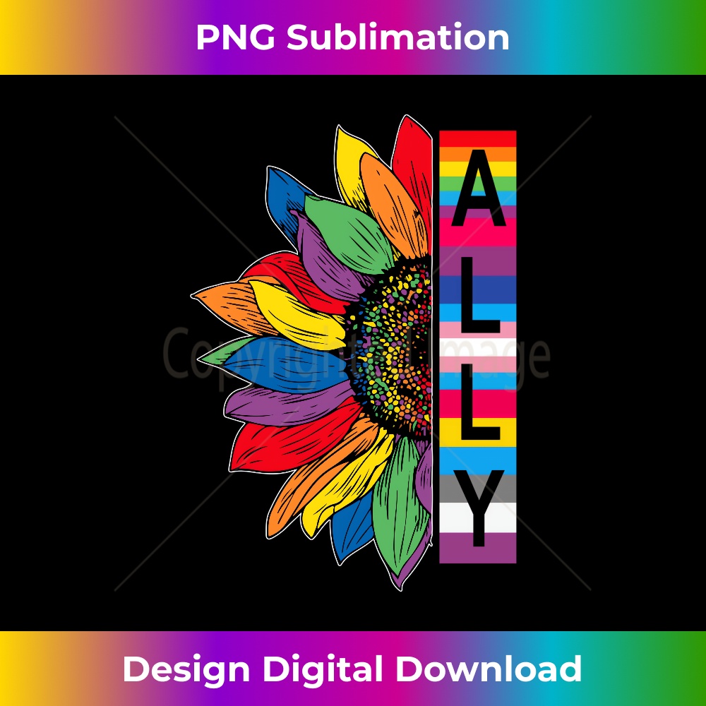 LGBTQ Ally for Gay Pride Men Women Children Sunflower Long S | Inspire ...