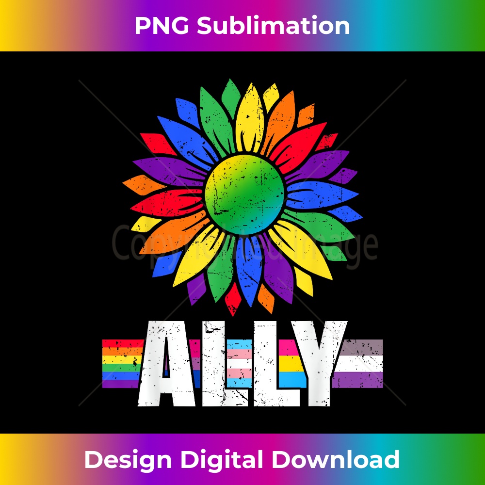 LGBTQ Ally - for Gay Pride Month Sunflower Distressed - Time | Inspire ...