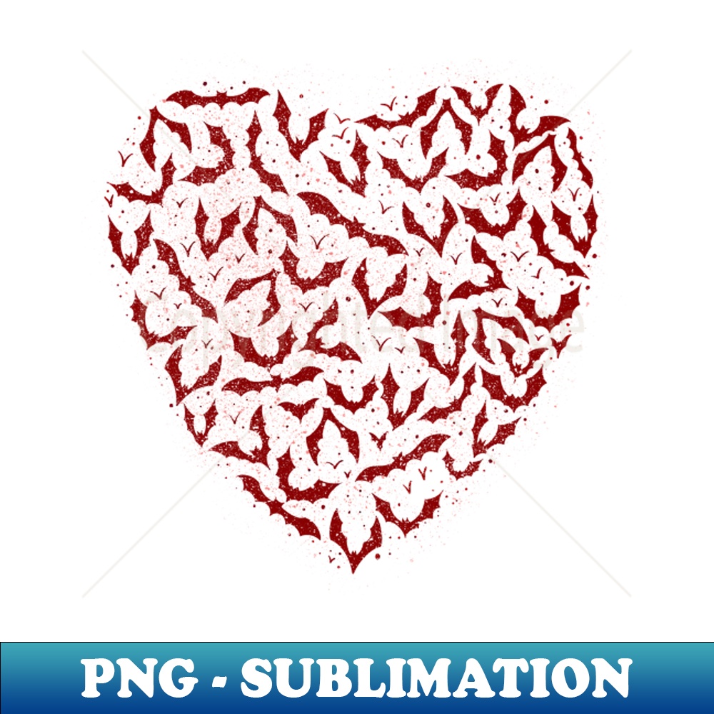 Bats flying in a heart formation - High-Quality PNG Sublimat | Inspire ...