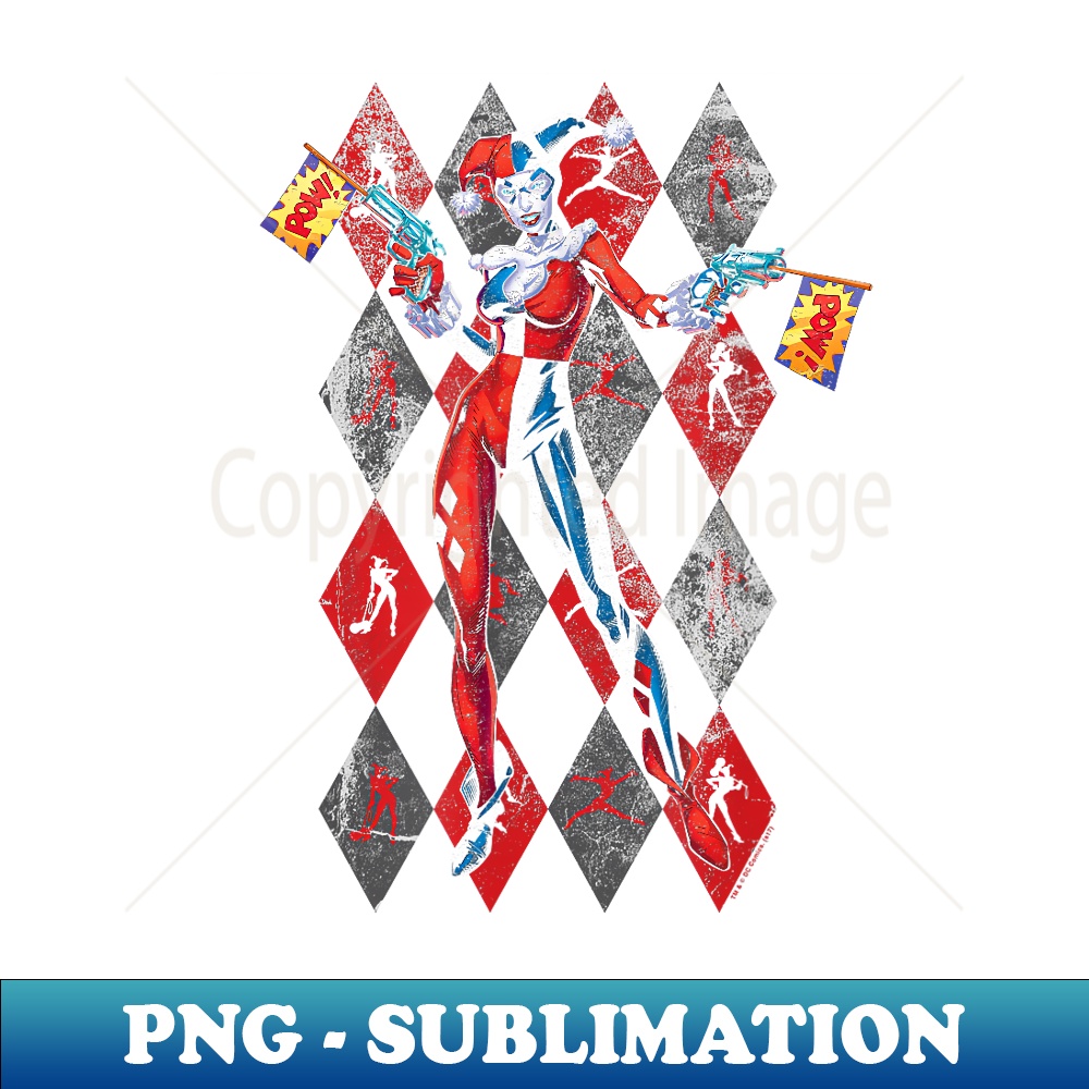 Harley Quinn Pow Pow - Signature Sublimation PNG File - Spic | Inspire ...