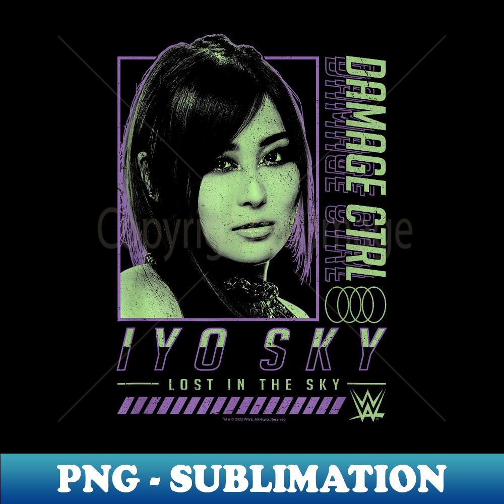 WWE Damage Ctrl IYO SKY Lost In The Sky Distressed Portrait | Inspire ...