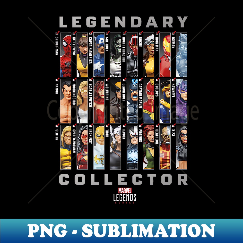 Marvel Legends Series Legendary Collector Checklist - PNG Tr | Inspire ...
