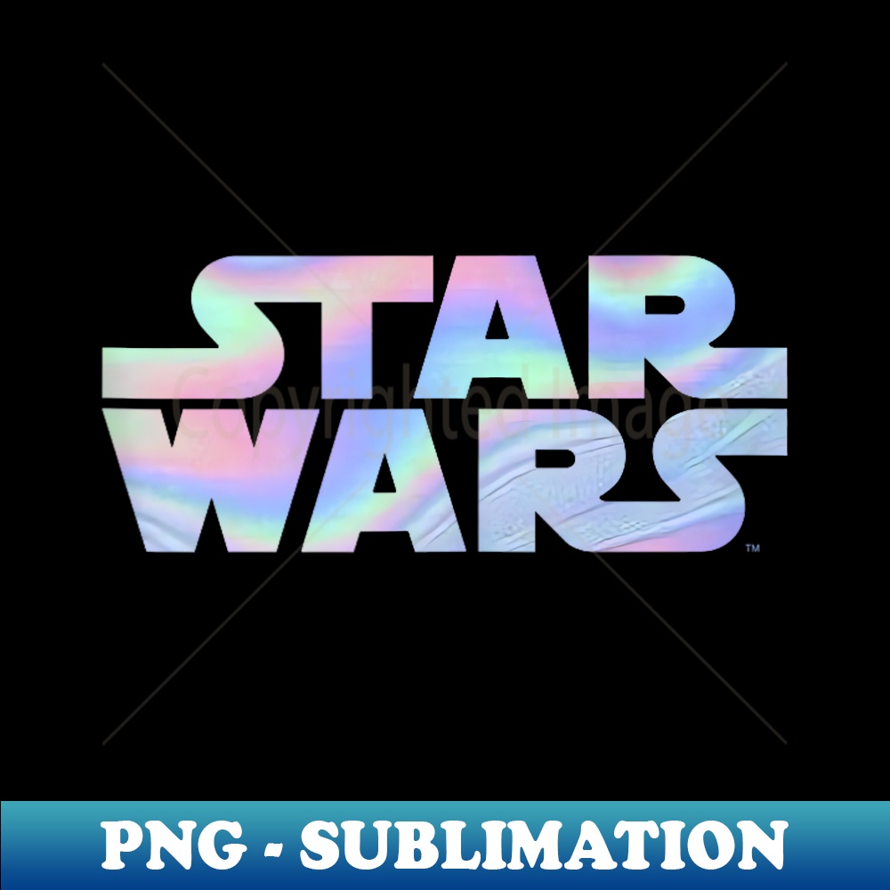 Star Wars Holographic Text Logo - PNG Transparent Sublimatio | Inspire ...