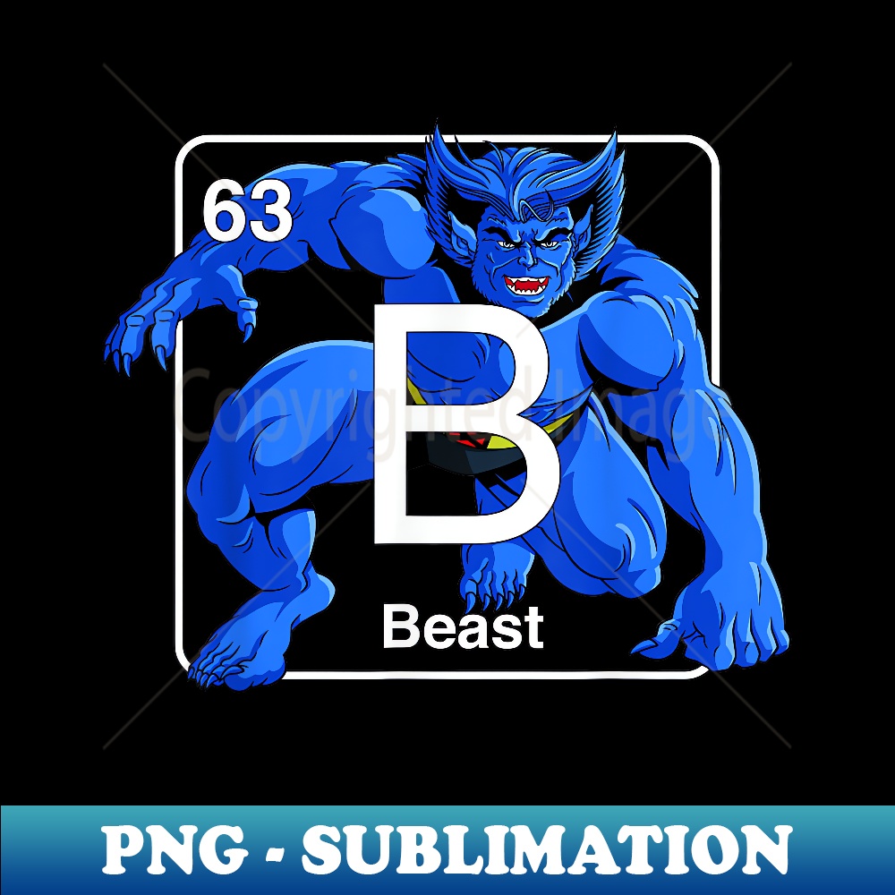 Marvel X-Men Beast Element - PNG Sublimation Digital Downloa | Inspire ...