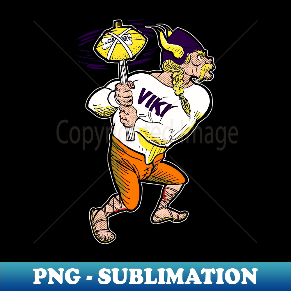 Vintage Viking Football Mascot - PNG Transparent Sublimation | Inspire ...