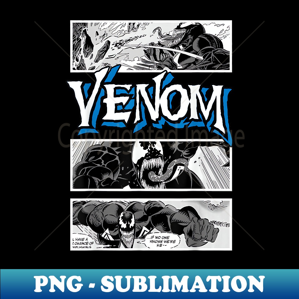 Marvel Venom Comic Book Illustrations Panel Graphic - Signat | Inspire ...