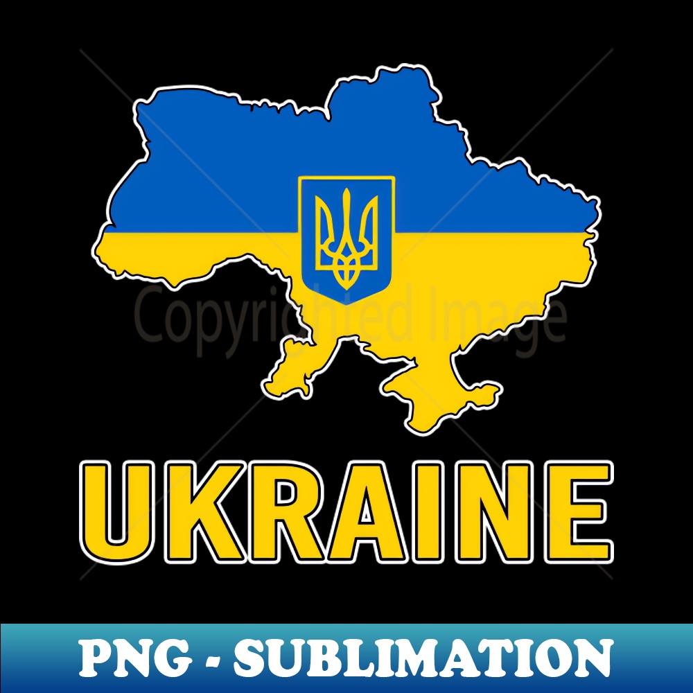 Ukraine Flag Map - Digital Sublimation Download File - Perfe | Inspire ...