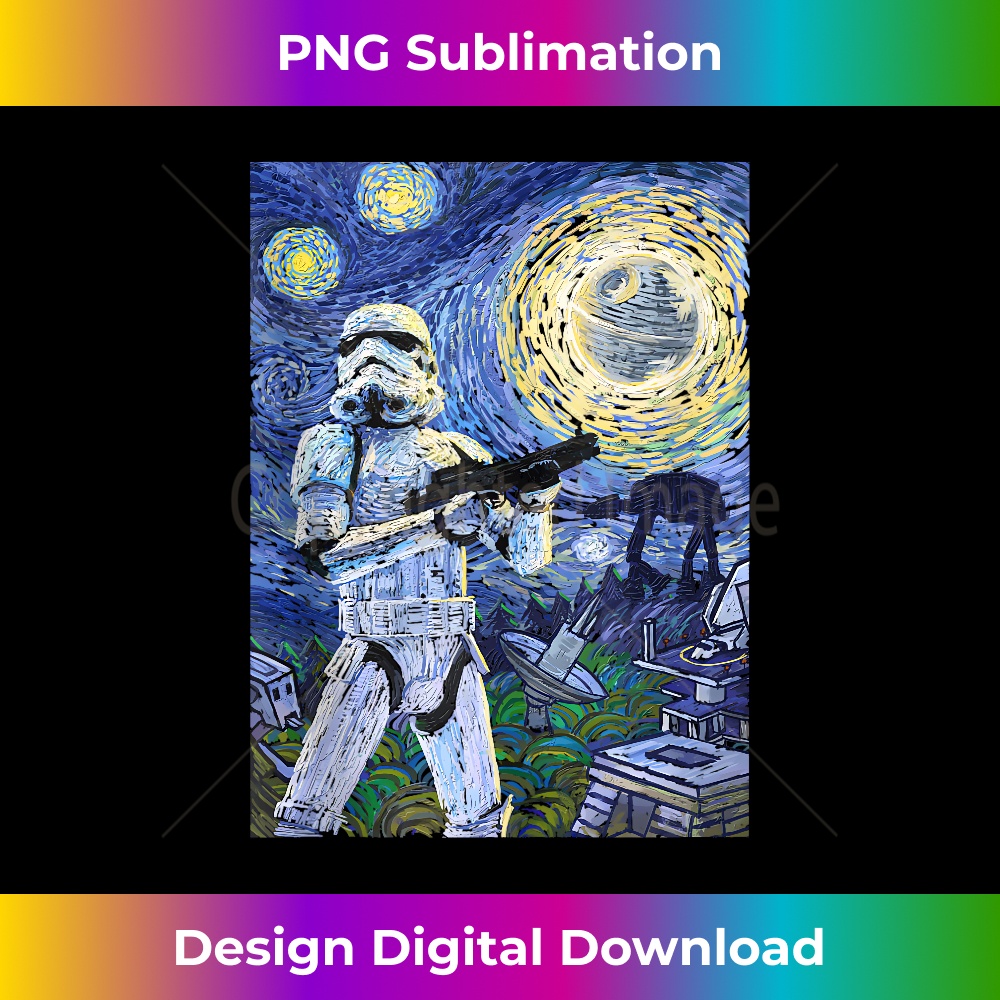 Star Wars Stormtrooper Starry Night Style Portrait Tank To - - Inspire ...