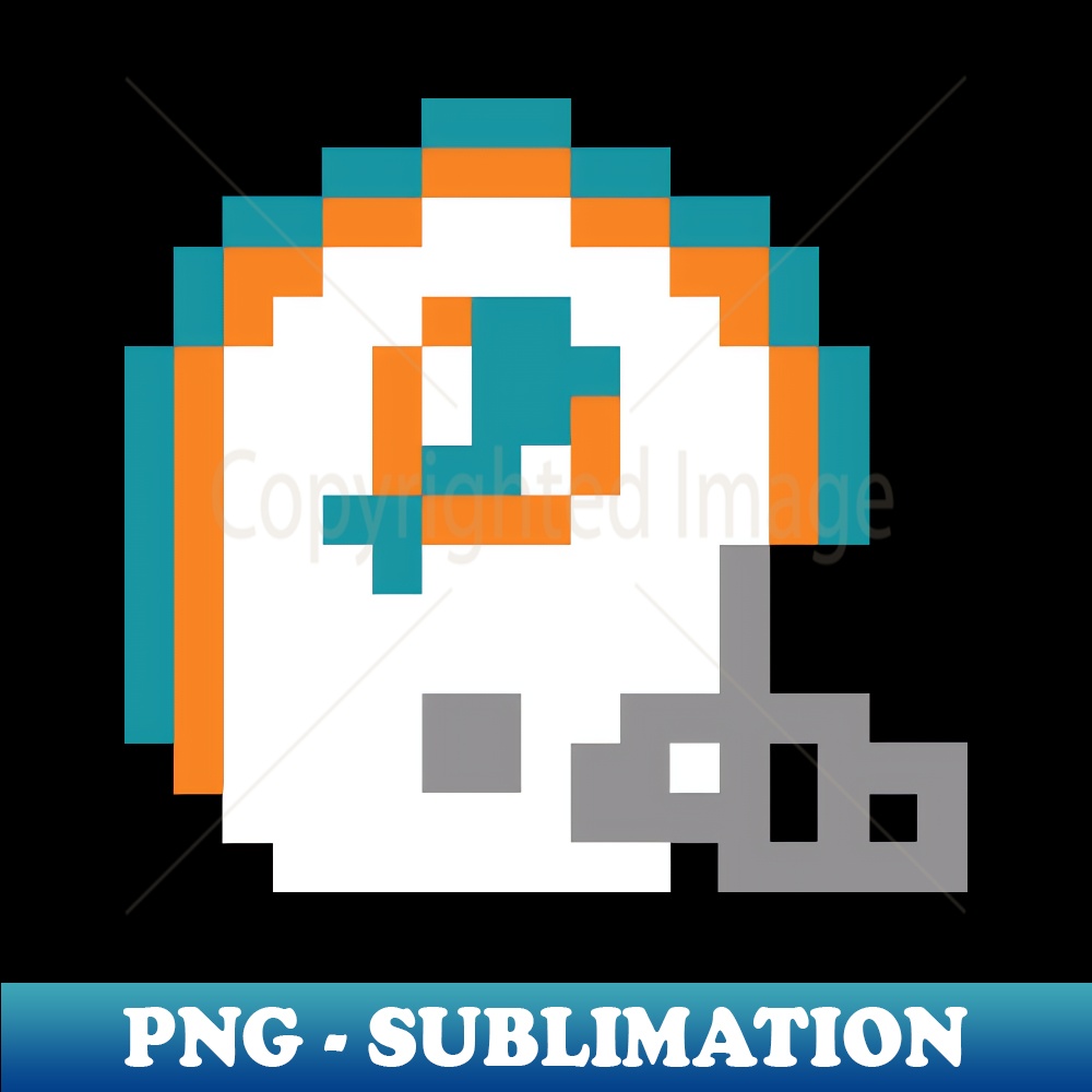 8 Bit Miami Dolphins Helmet - Aesthetic Sublimation Digital | Inspire ...