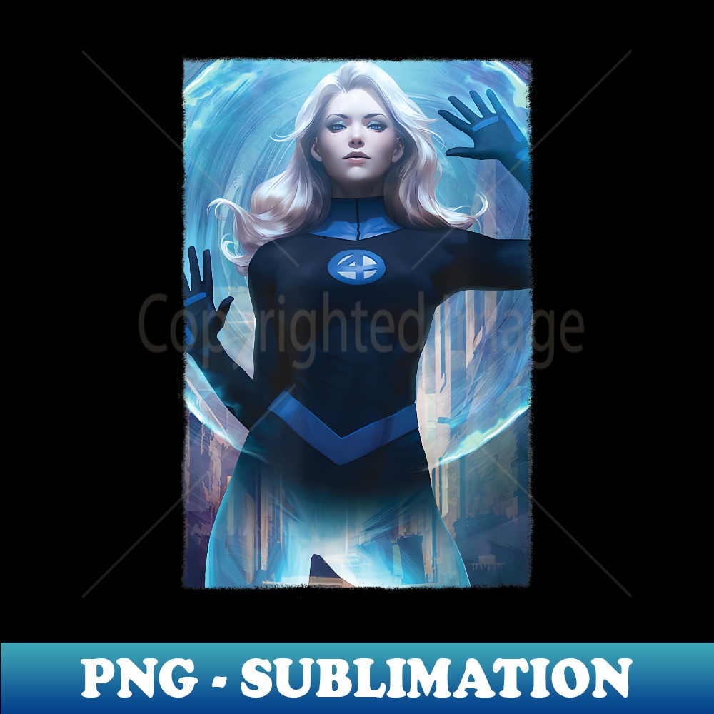 Marvel Fantastic Four Sue Storms Invisible Woman - Retro PNG | Inspire ...