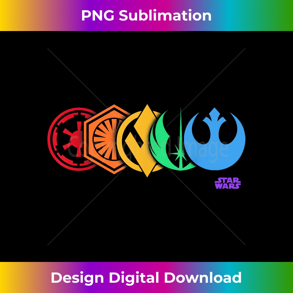 Star Wars Rainbow Logo Line U - Sublimation-Optimized PNG Fi | Inspire Uplift