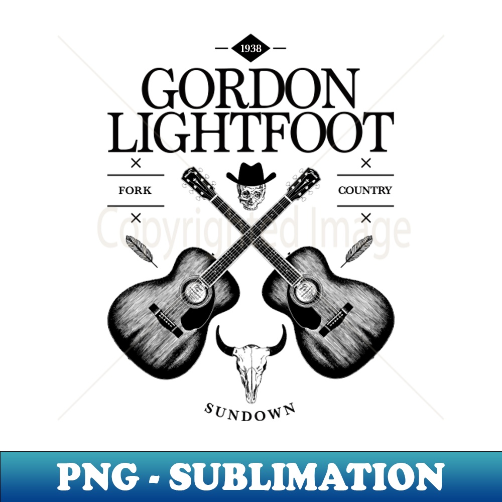 Gordon Lightfoot Acoustic Guitar Vintage Logo - Exclusive Su - Inspire ...