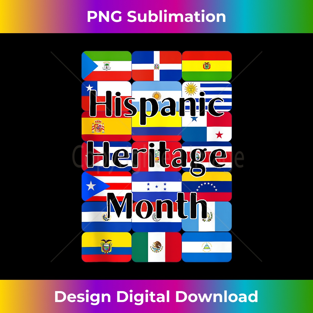 Hispanic Heritage Month Spanish Countries Flags Tank To - Sl - Inspire ...