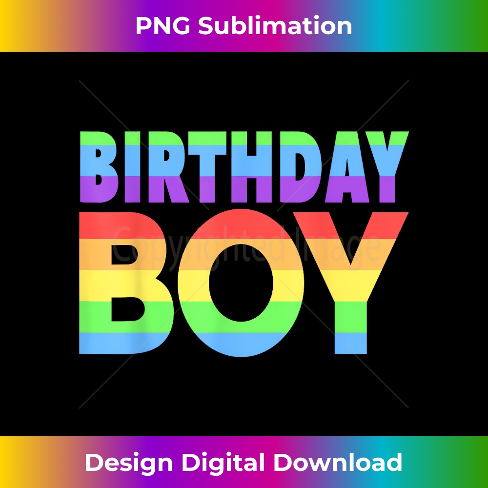 Rainbow Birthday Boy (HAPPY BIRTHDAY SERIES) - Edgy Sublimat | Inspire ...