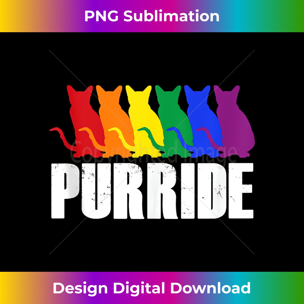 Purride Pride Cat LGBT Rainbow Cats Lover Pride Month Tank T - Inspire ...