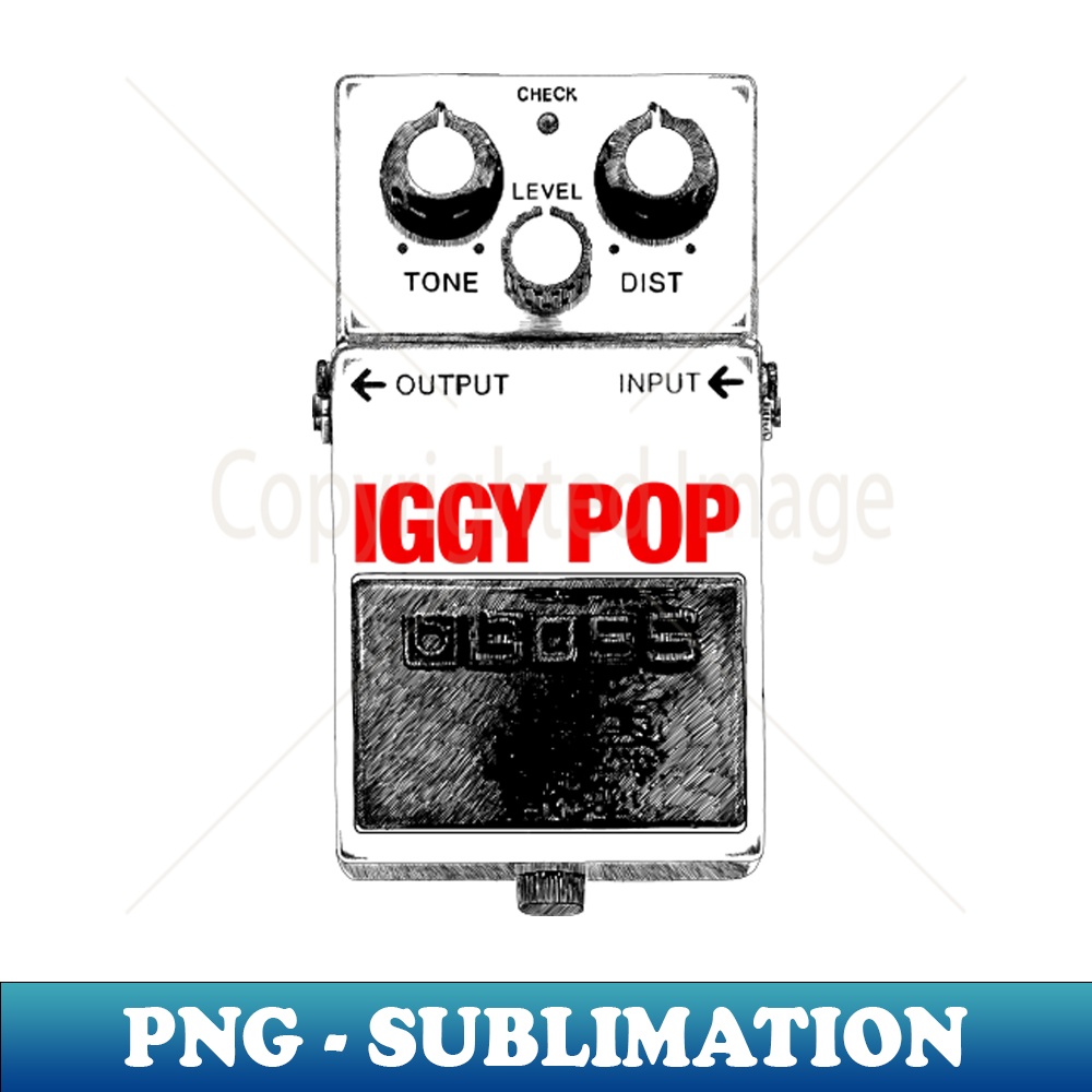 Iggy Pop Guitar Pedal - Modern Sublimation PNG File - Perfec | Inspire ...