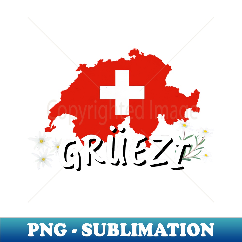 Hello In Switzerland Country Swiss Flag - Sublimation-Ready | Inspire ...