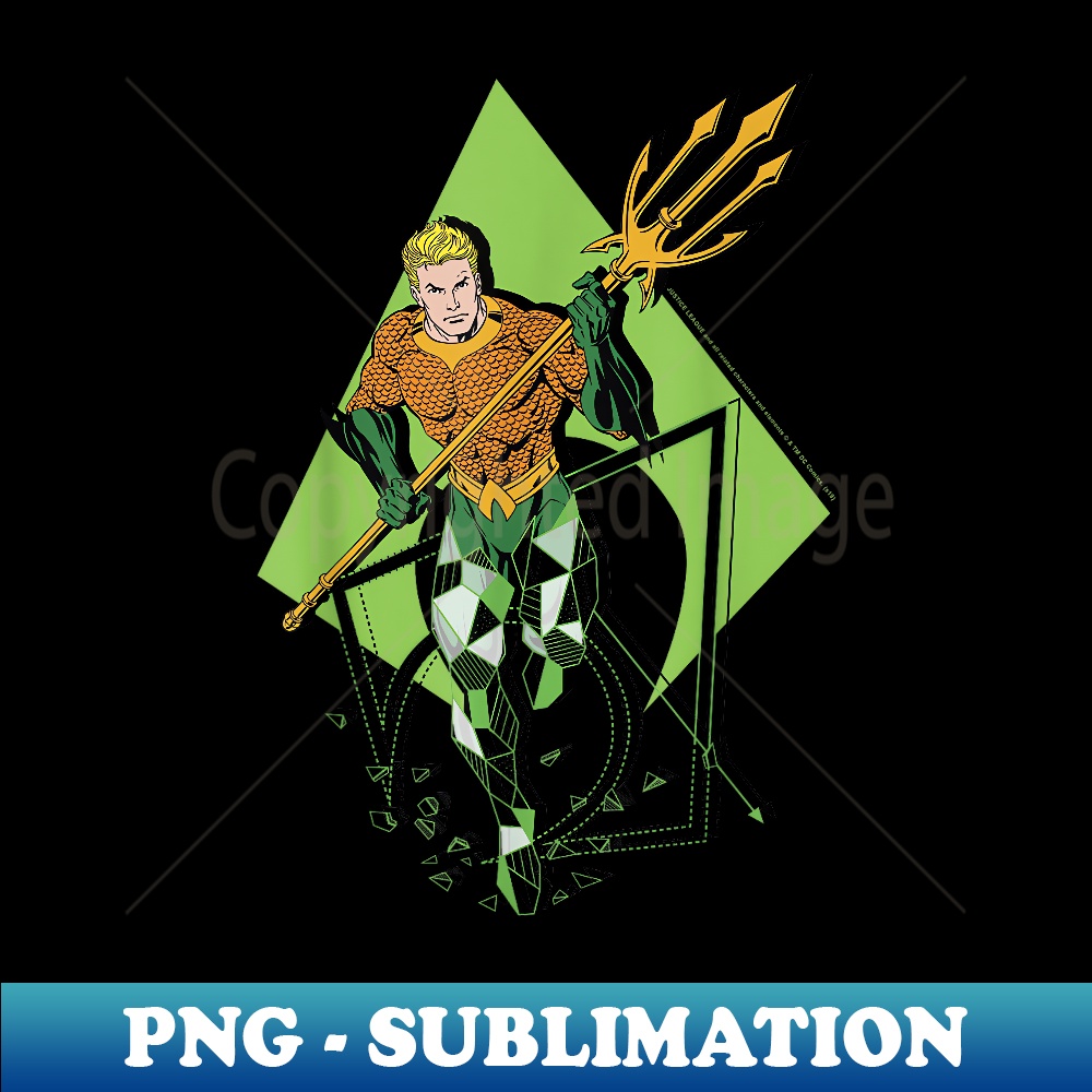 DC Comics Aquaman Geometric Diamond Portrait - Artistic Subl | Inspire ...