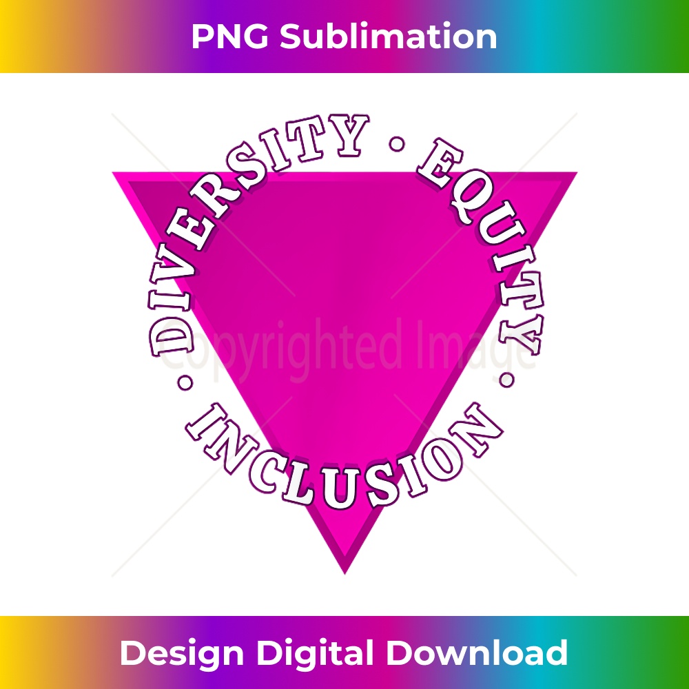 LGBTQ Pink Triangle Gay Diversity - Deluxe PNG Sublimation D - Inspire ...