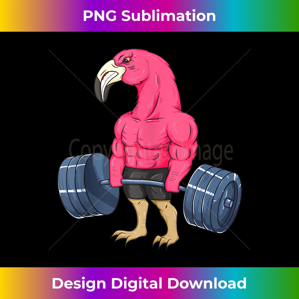Funny Flamingo Weightlifting Bodybuilder Muscle Fitness Tank | Inspire ...