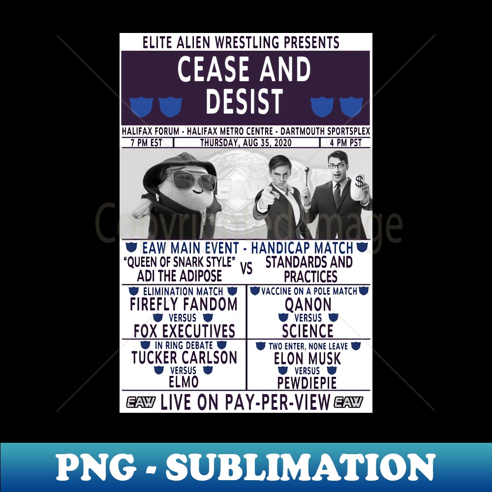 Elite Alien Wrestling PPV Poster - Professional Sublimation | Inspire ...