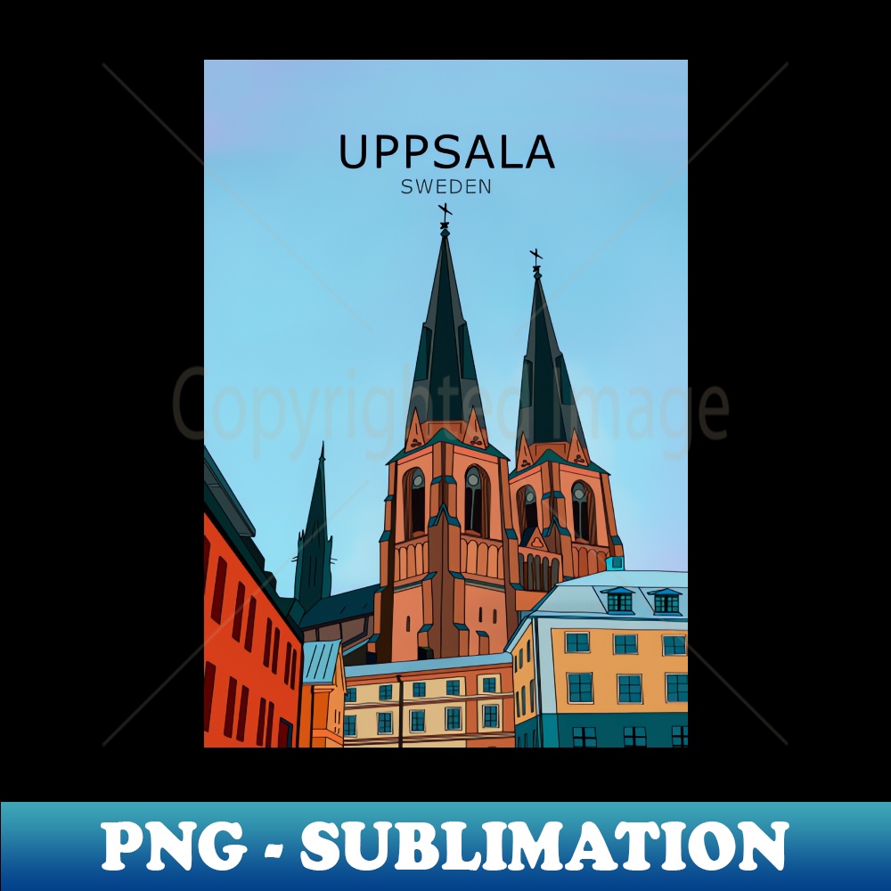 Uppsala Sweden - PNG Transparent Sublimation Design - Vibran - Inspire ...