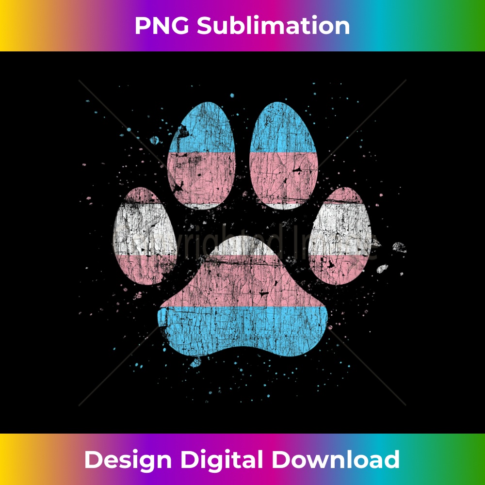 Puppy Dog Pawprint Paw LGBT Pride Month Transgender Flag Tan | Inspire ...