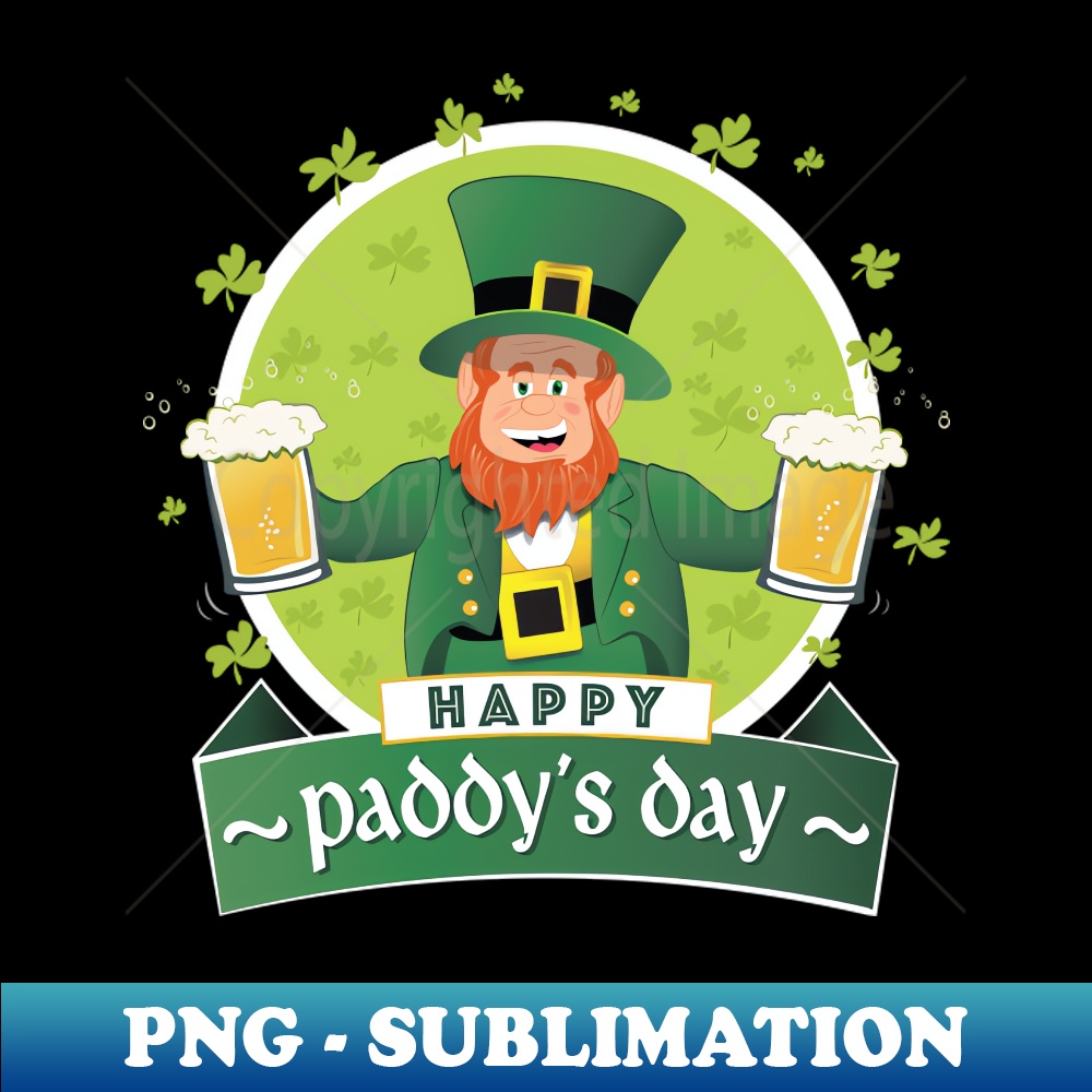 Happy Paddys Day Leprechaun - PNG Transparent Sublimation De | Inspire ...