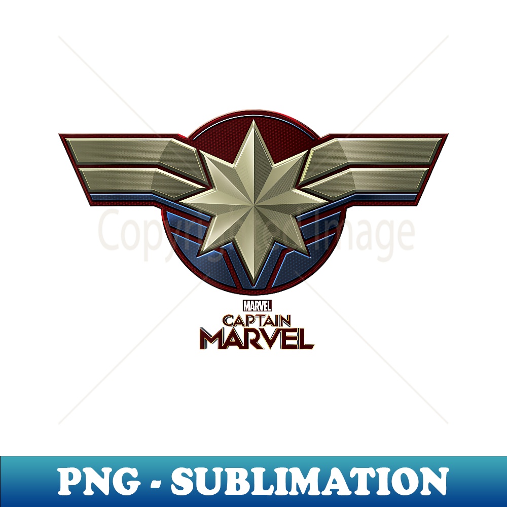 Marvel Captain Marvel Movie Chest Symbol - Digital Sublimati | Inspire ...