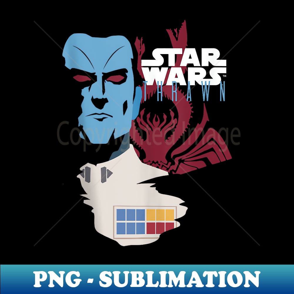 Star Wars General Thrawn Distressed Portrait - PNG Transpare | Inspire ...