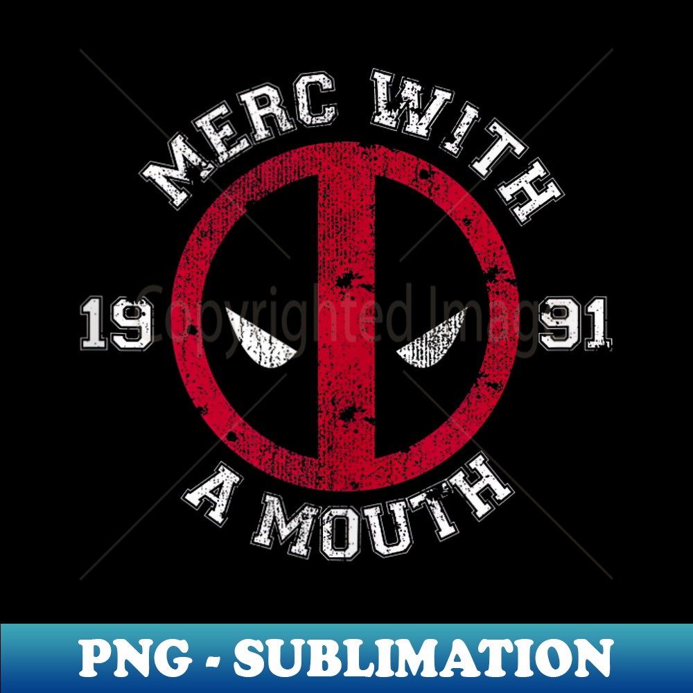 Marvel Deadpool Merc With A Mouth 1991 Simple Logo Quote - H | Inspire ...