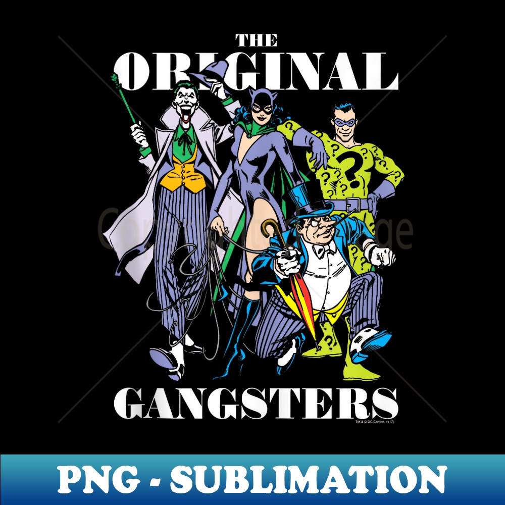 Batman Original Gangsters - PNG Transparent Digital Download | Inspire ...