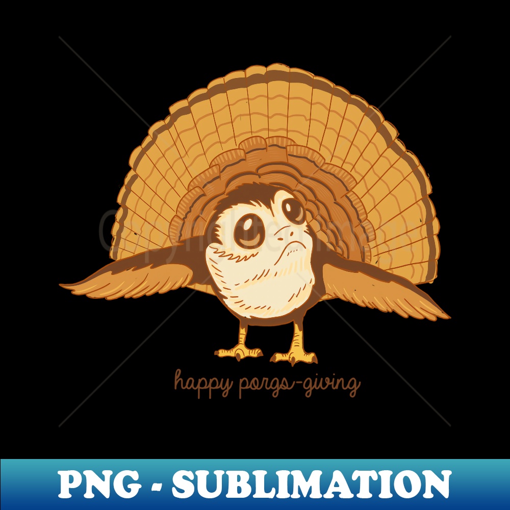 Star Wars The Last Jedi Porg Happy Porgs-Giving Thanksgiving | Inspire ...