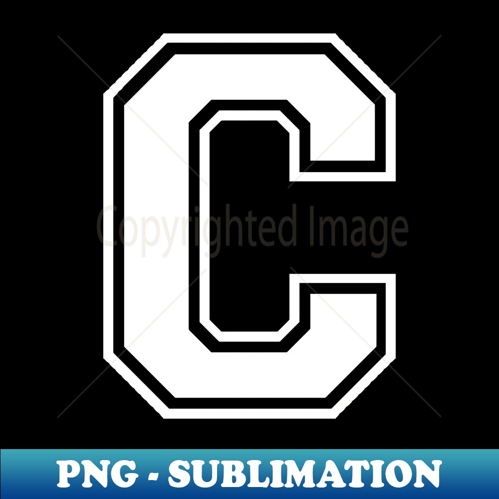 Initial Letter C - Varsity Style Design - PNG Transparent Su | Inspire ...