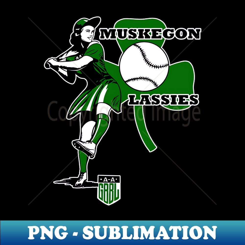 Vintage Muskegon Lassies baseball Logo Promo - Premium PNG S | Inspire ...
