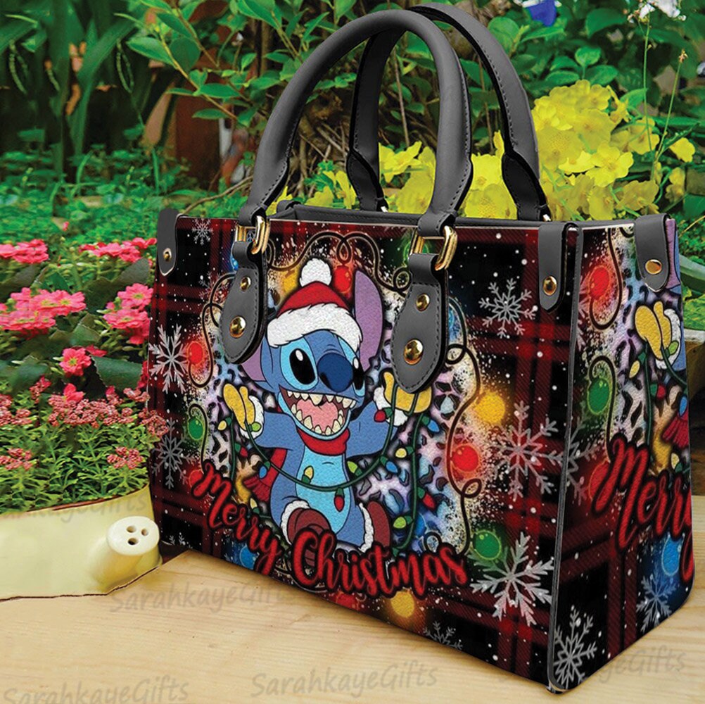 Stitch Christmas Handbag And Wallet, Stitch Shoulder Bag, St | Inspire ...