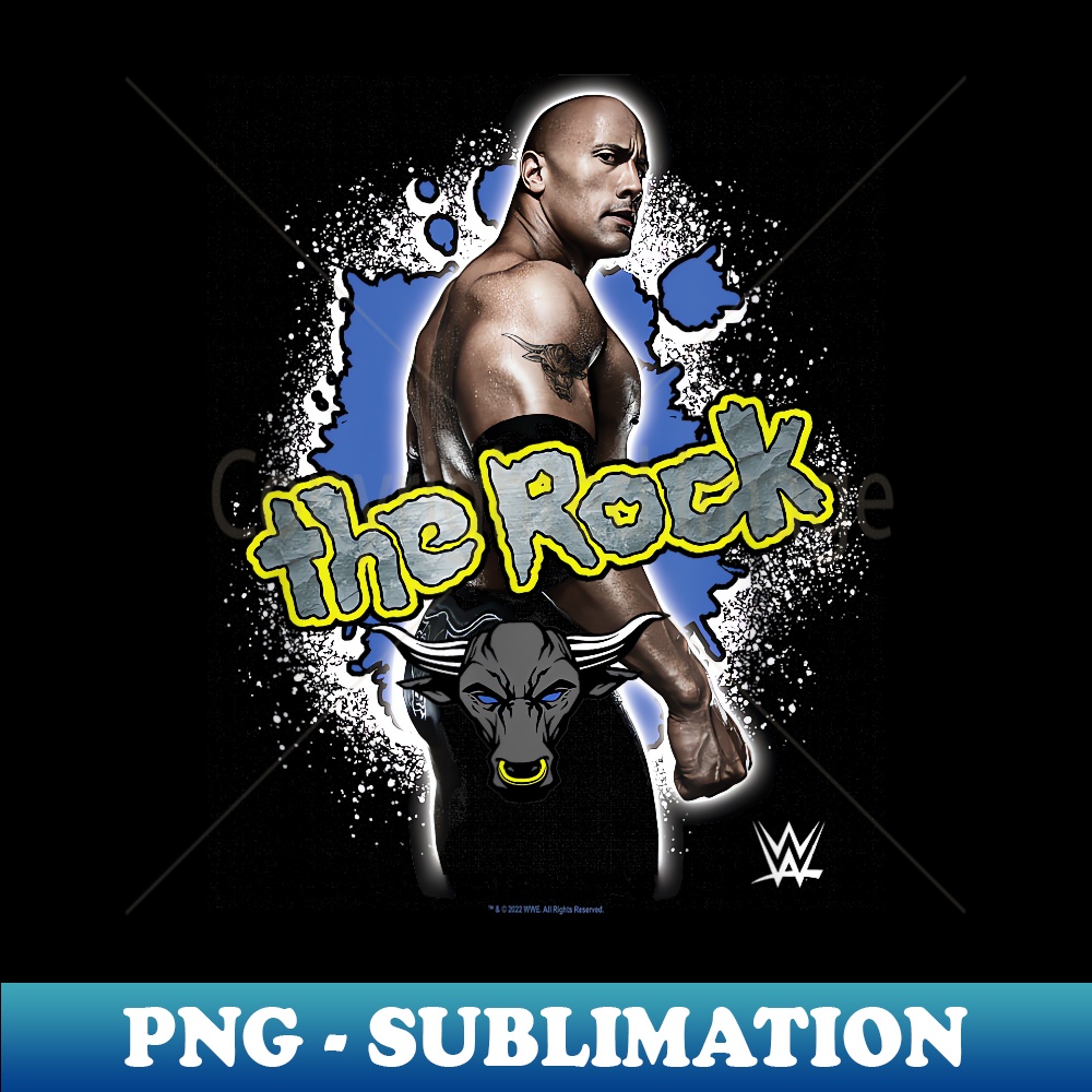 WWE The Rock Standing Fierce Wrestling - Creative Sublimatio | Inspire ...