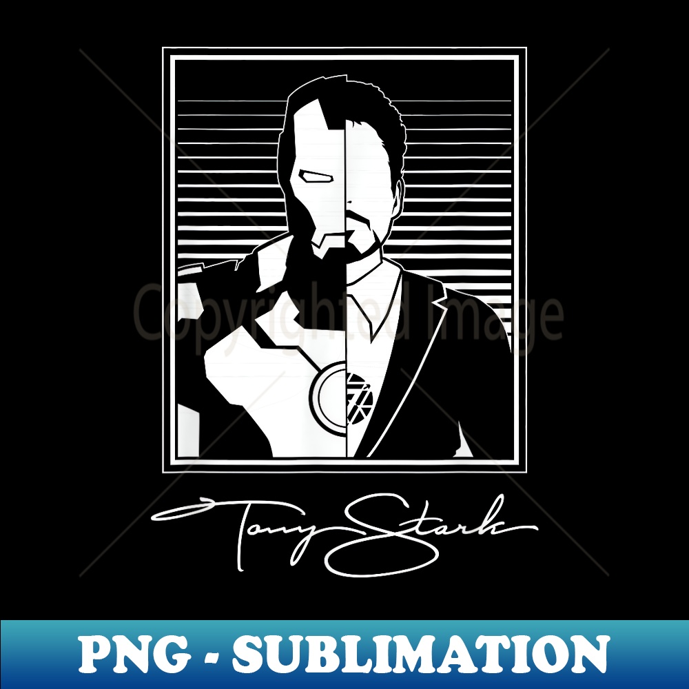 Marvel Iron Man Tony Stark Split Image - PNG Transparent Sub | Inspire ...