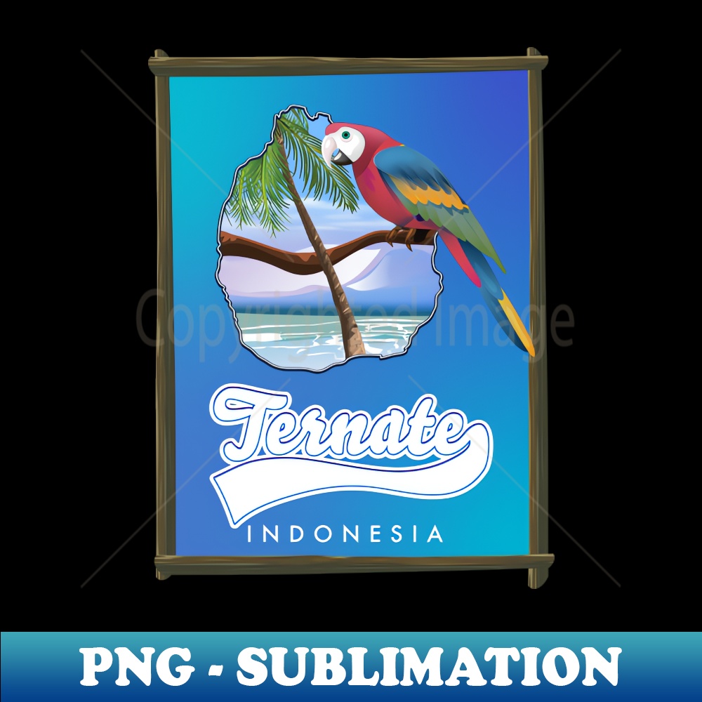 Ternate Indonesia island map - PNG Sublimation Digital Downl - Inspire ...