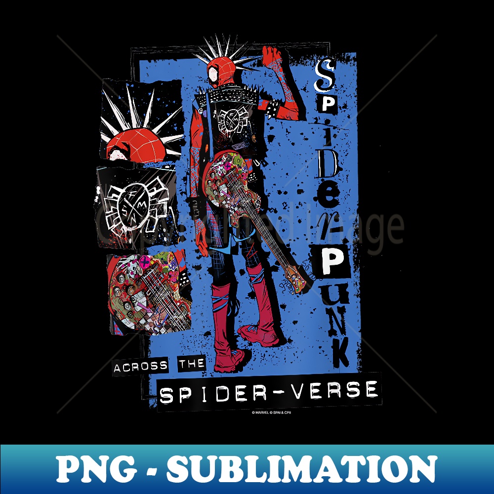 Marvel Spider-Man Across the Spider-Verse Spider-Punk Back - | Inspire ...