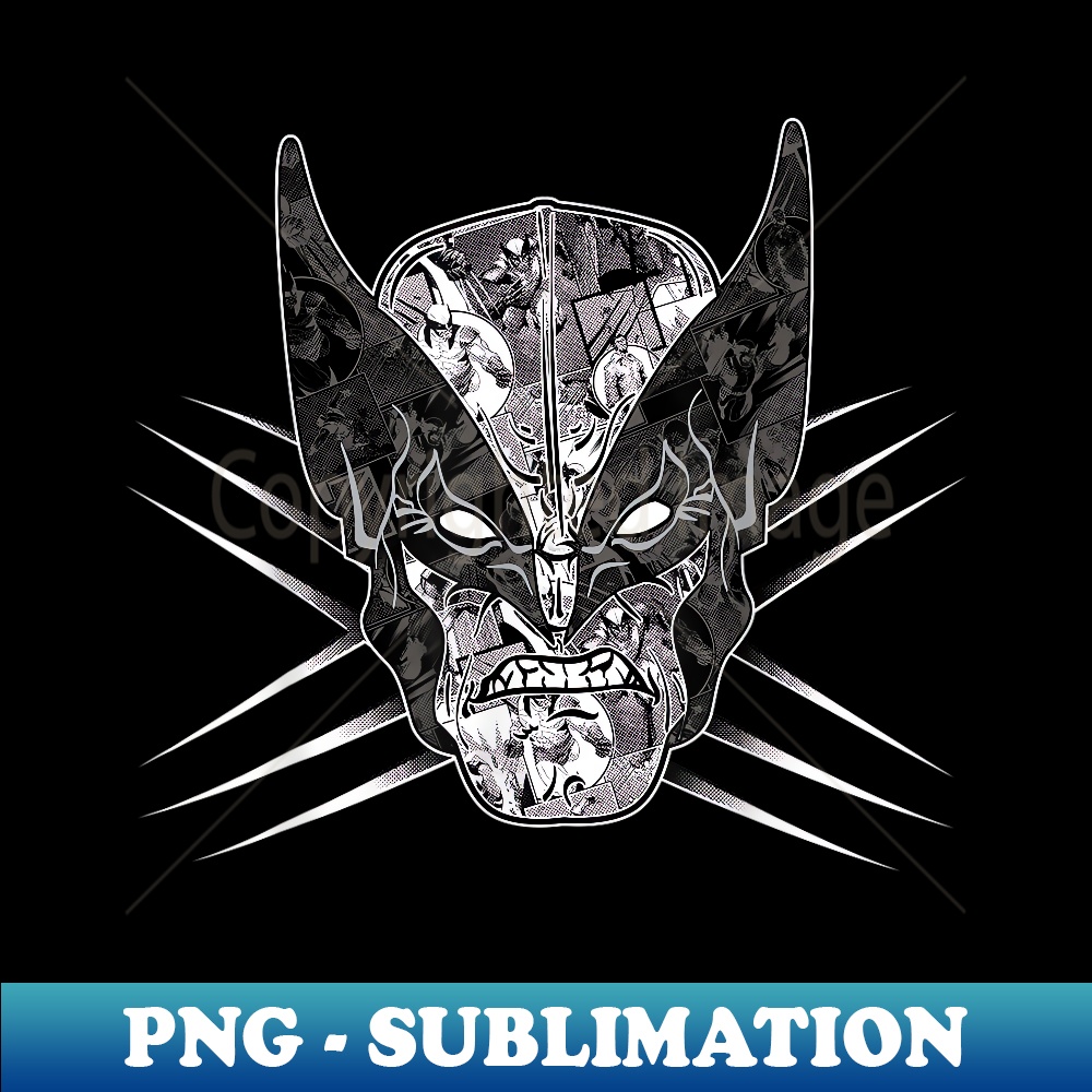 Marvel X-Men Wolverine Classic Comic Patterned Face - Elegan | Inspire ...